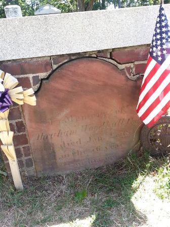 This is where Abraham Woodhull's farmstead stood.